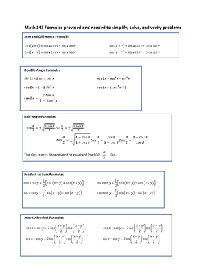 Lab2 Solutions - MATH 143 - Studocu