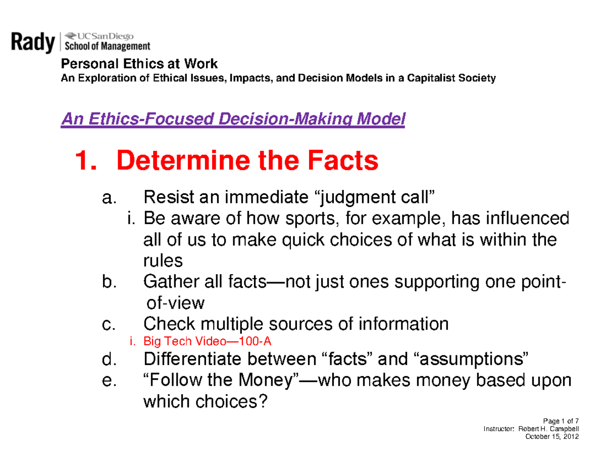 1-MGT16-Ethics-An Ethics-Focused Decision-Making Model-Computer Screen ...