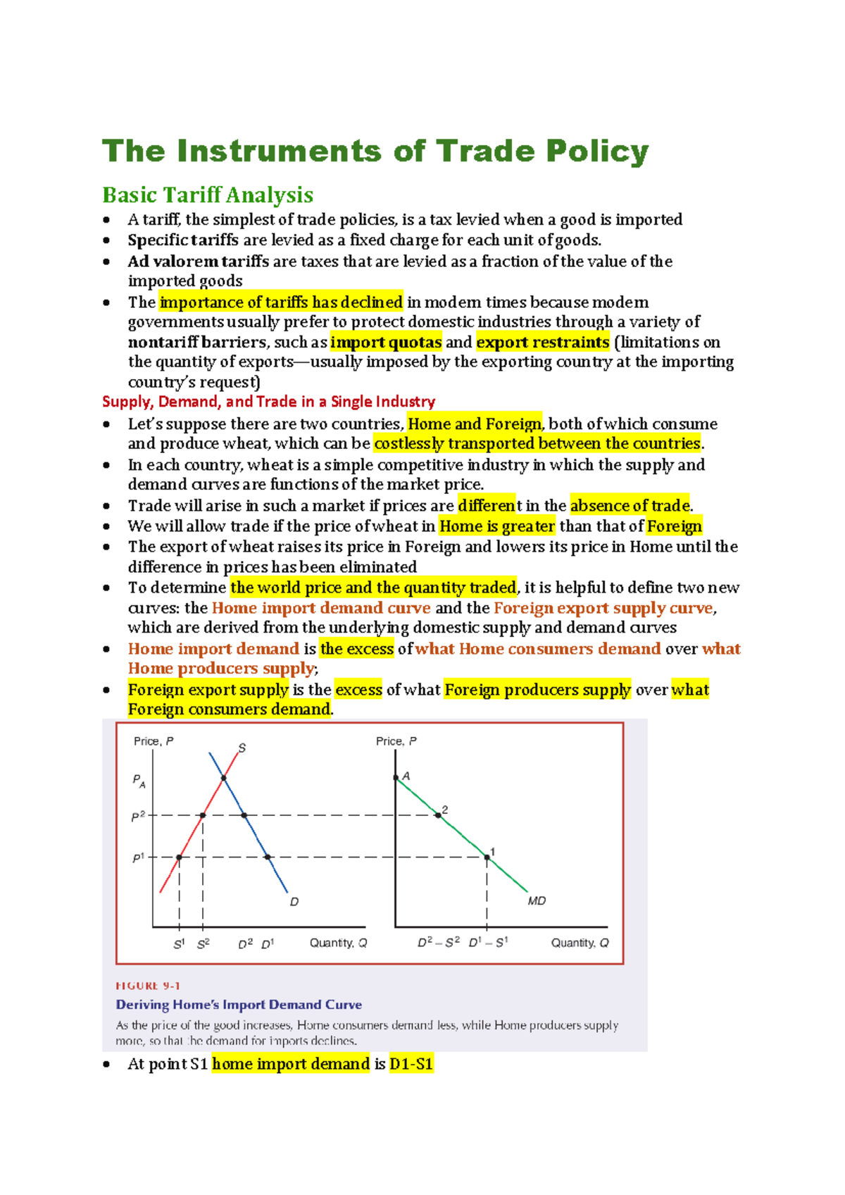 The Instruments of Trade Policy - Ad valorem tariffs are taxes that are ...