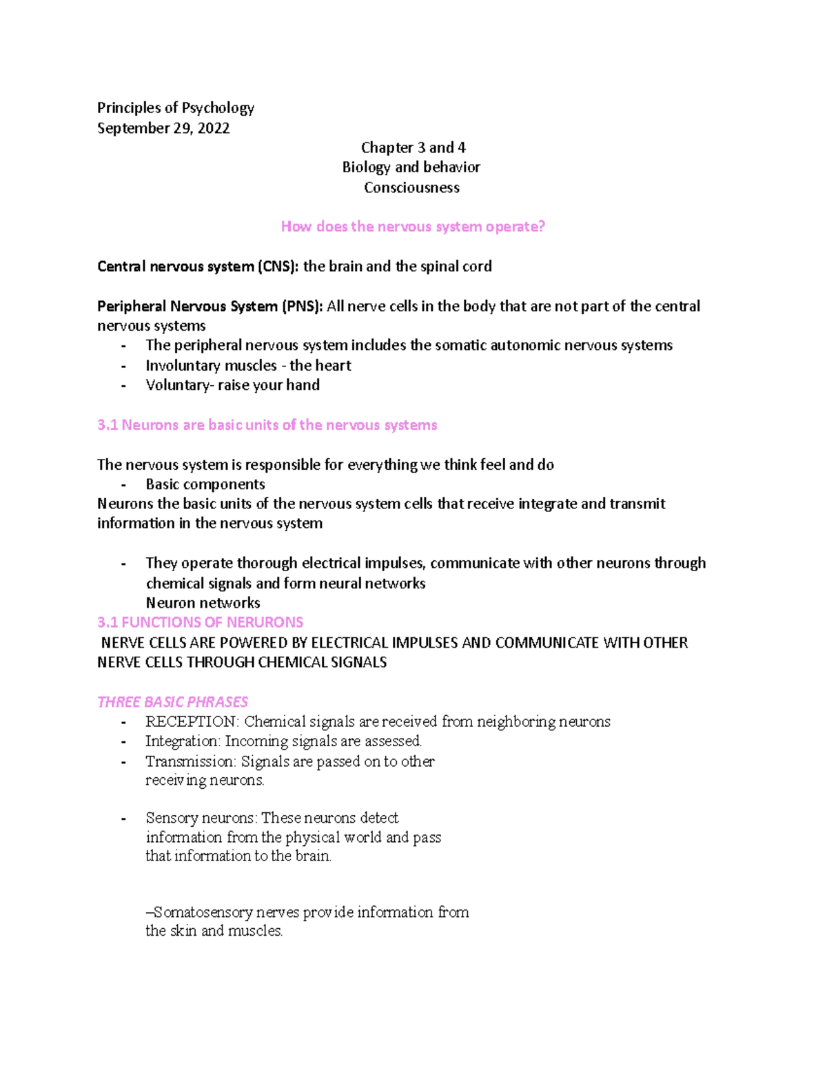 Chapter Three Biology And Behavior Principles Of Psychology September chapter-three-biology-and-behavior-principles-of-psychology-september