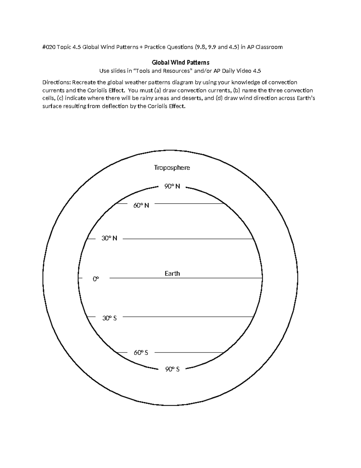 020 Global Wind Patterns Topic 4 - #020 Topic 4 Global Wind Patterns ...