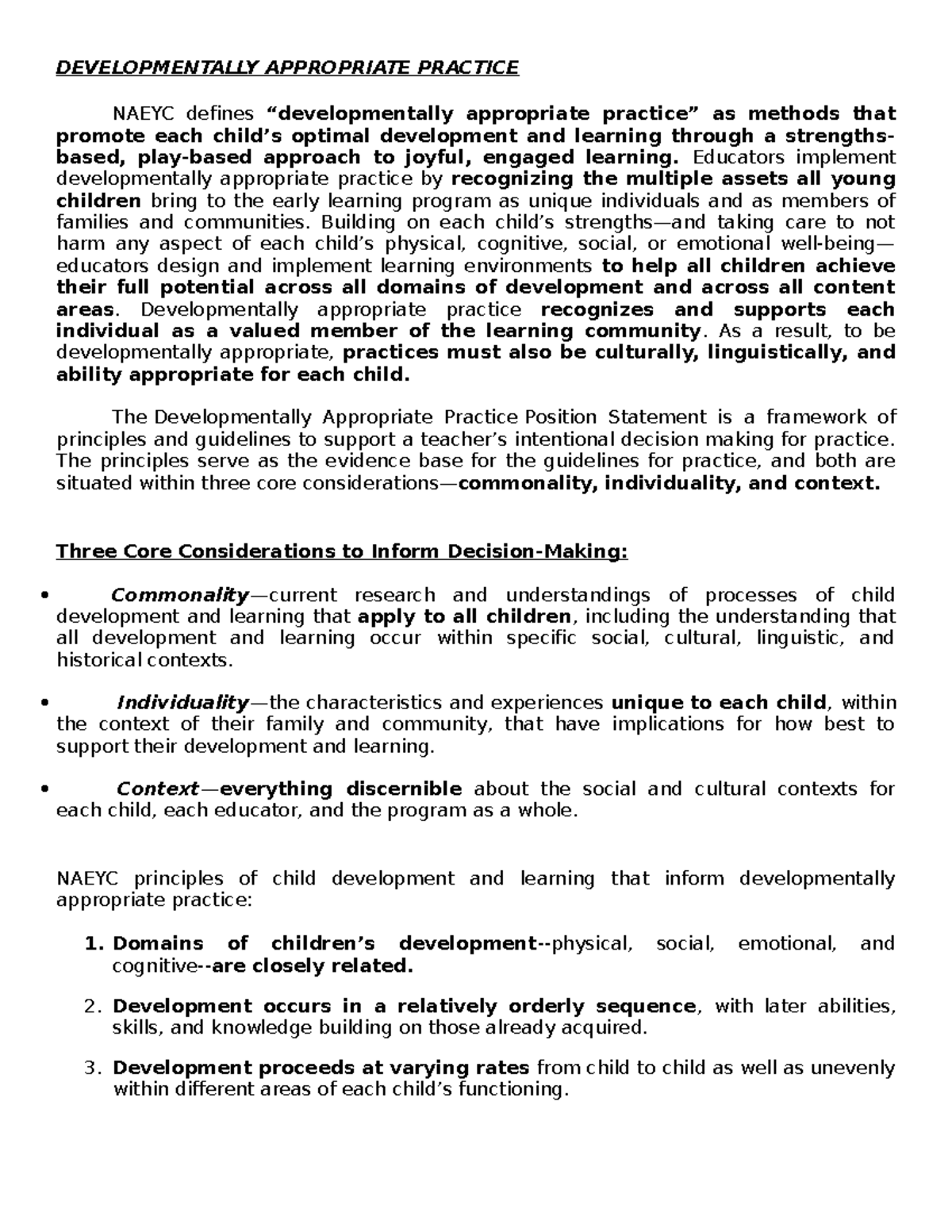 Lesson 5 ECE 014 - CURRICULUM PLANNING - DEVELOPMENTALLY APPROPRIATE ...