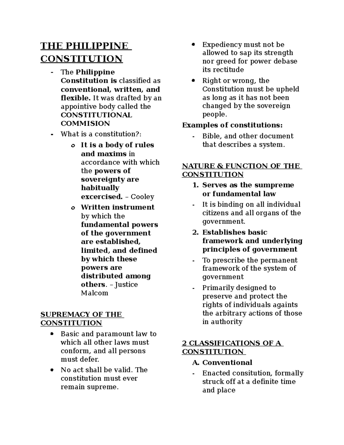 Introduction to the Philippine Constitution - THE PHILIPPINE ...