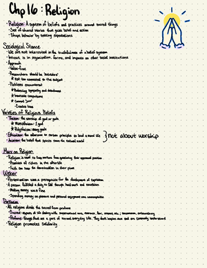 SOCI 101 ch. 4 - notes based on the textbook "You May Ask Yourself" by ...