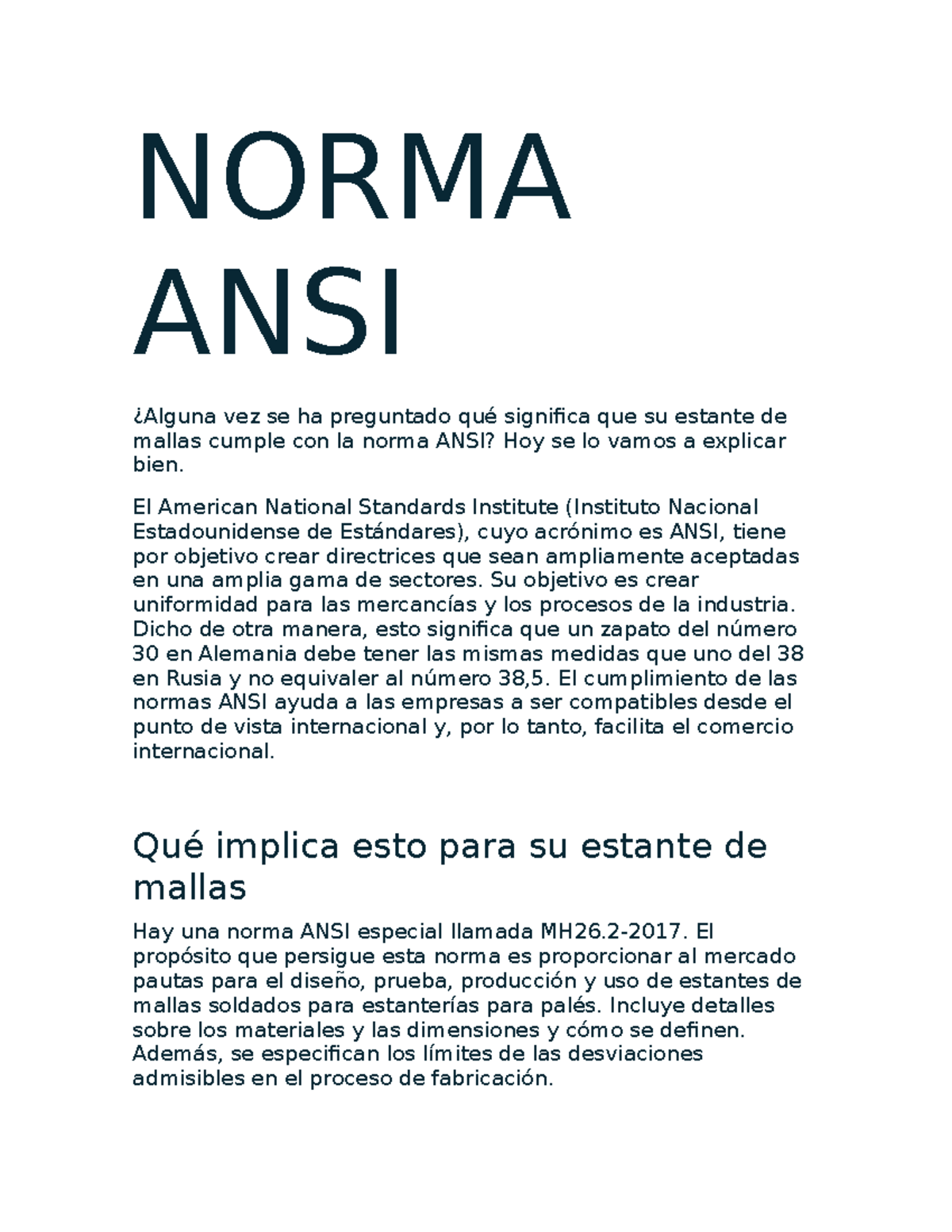 Norma ANSI Para saver los procesos de corte - NORMA ANSI ¿Alguna vez se ...