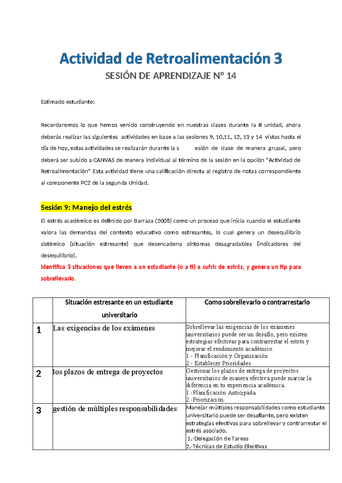 Actividad DE Retroalimentacion semana 14 2022.docx terminada - SESIÓN ...