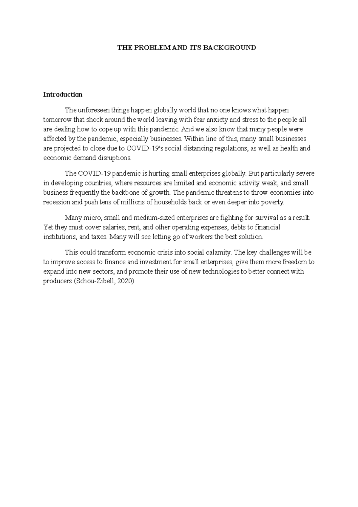 Group-5- Research - THE PROBLEM AND ITS BACKGROUND Introduction The ...