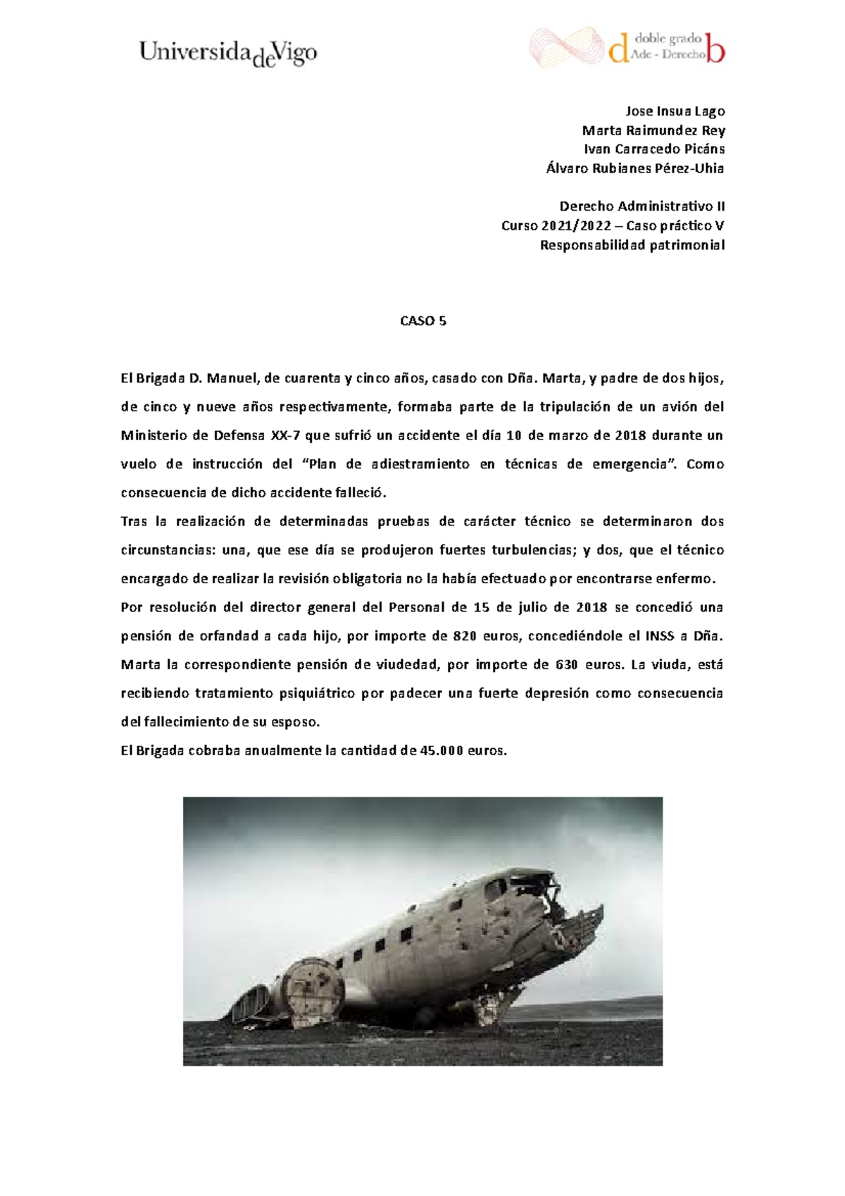 Práctica 5 Derecho Administrativo II de Jose Insua Lago - Jose Insua ...