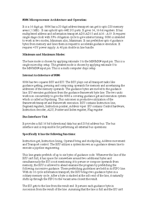 Practice Question Set - Microprocessor & its Interfacing - Studocu