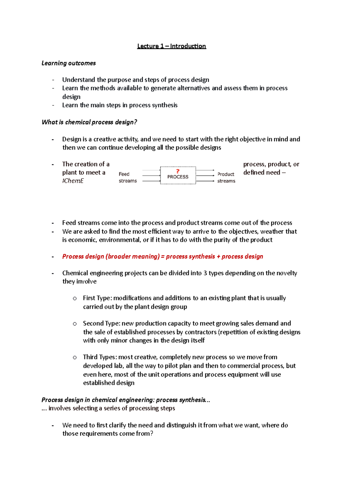 Lecture 1 - Introduction - Lecture 1 – Introduction Learning outcomes ...