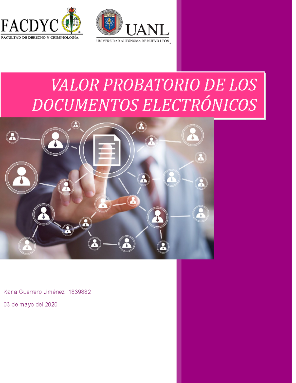 VALOR PROBATORIO DE LOS DOCUMENTOS ELECTRÓNICOS EN MÉXICO - VALOR ...