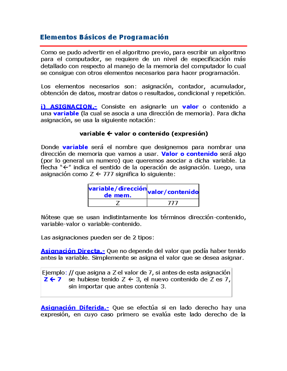 Algorit.Elementos Básicos de Programacion - Elementos B·sicos de ProgramaciÛn Como se pudo ...