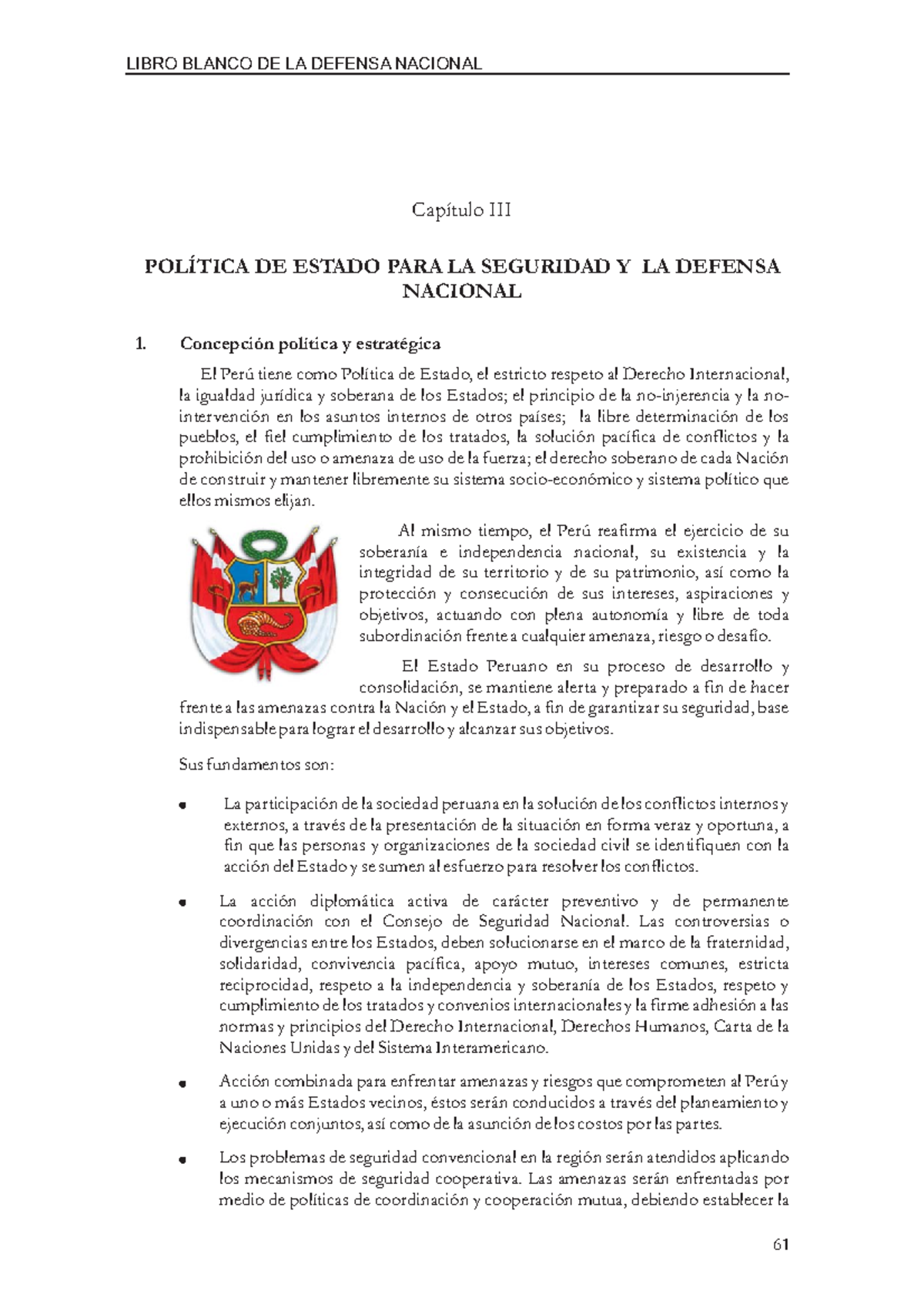 Libro blanco-54-59 - Capítulo III POLÍTICA DE ESTADO PARA LA SEGURIDAD ...