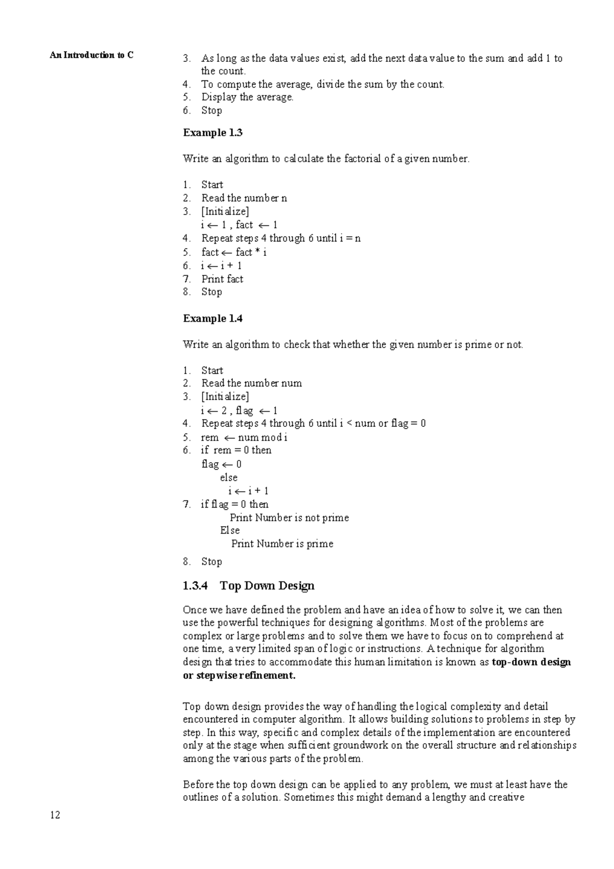 12 Top Down Design 12 An Introduction To C 3 As Long As The Data