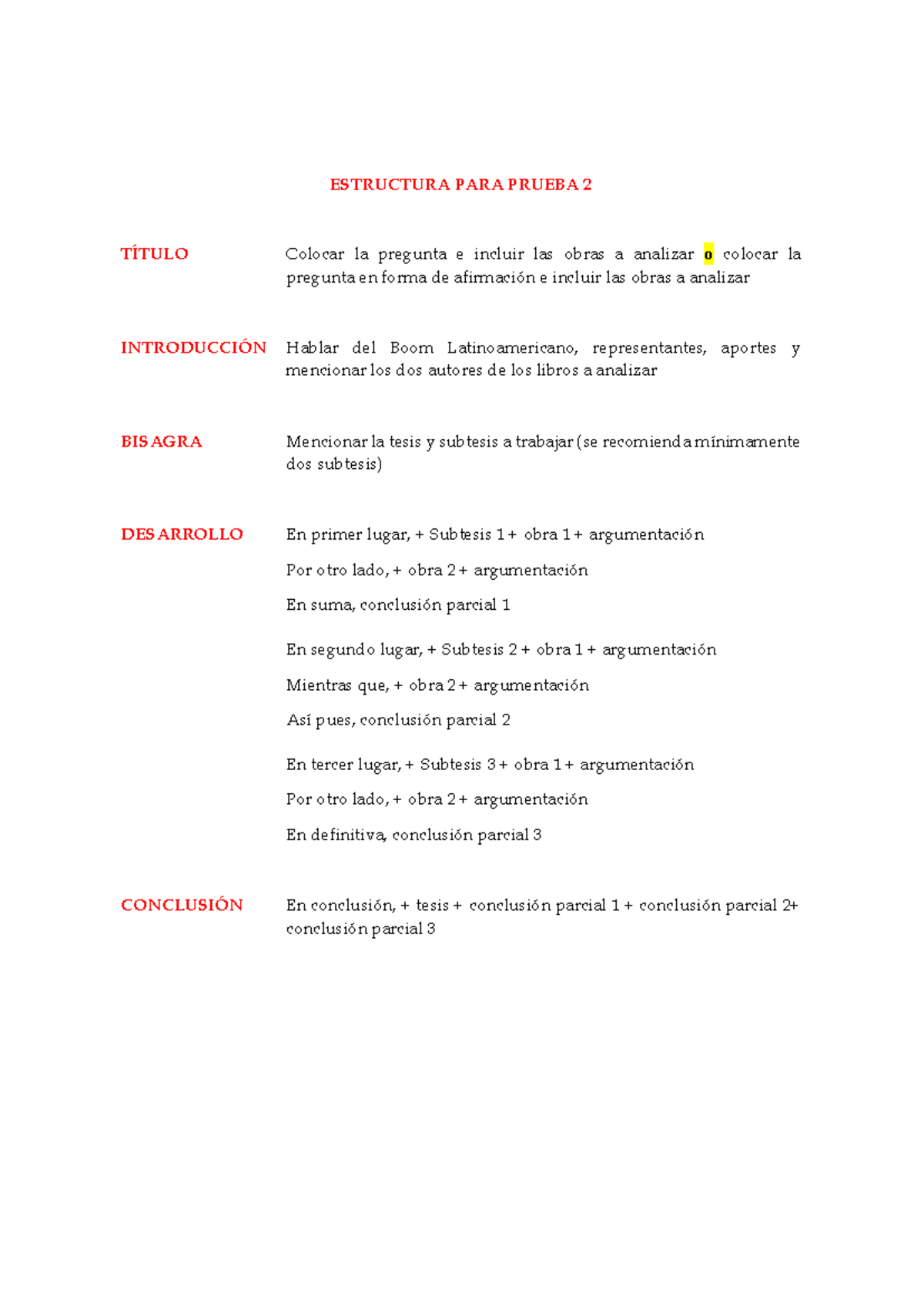 Estructura PARA Prueba 2 (1) - ESTRUCTURA PARA PRUEBA 2 TÍTULO Colocar ...