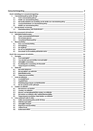 voorbeeldvragen examen consumentengedrag - Consumentengedrag ...