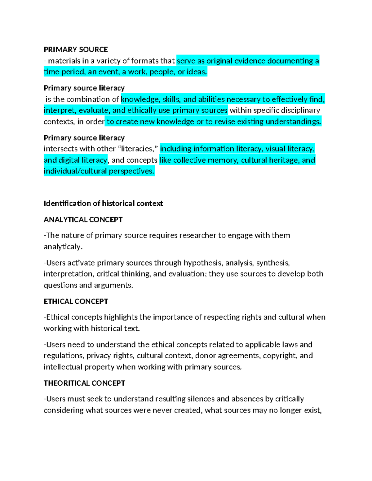 Primary Source - PRIMARY SOURCE materials in a variety of formats that ...