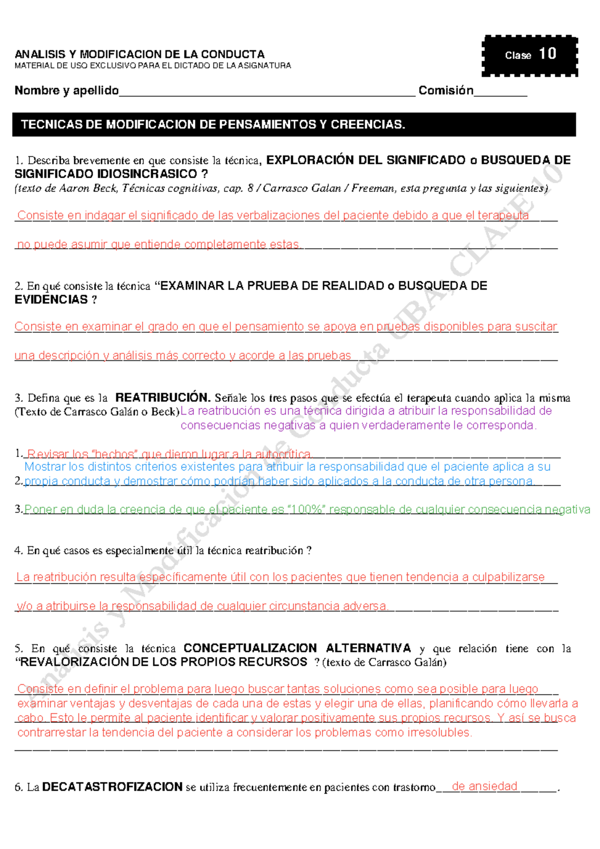 Guía práctica 10 - Guia Práctica - ANALISIS Y MODIFICACION DE LA CONDUCTA MATERIAL DE USO ...