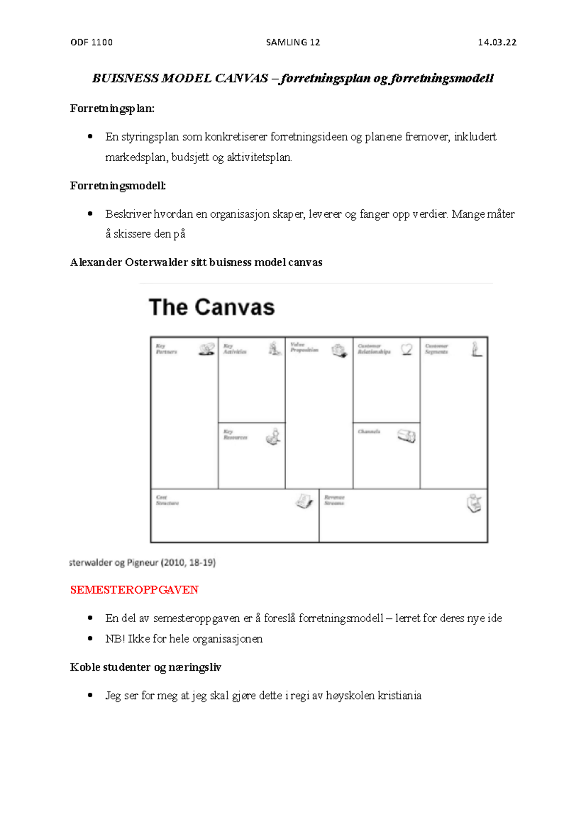 Buisness model canvas samling 12 - BUISNESS MODEL CANVAS ...