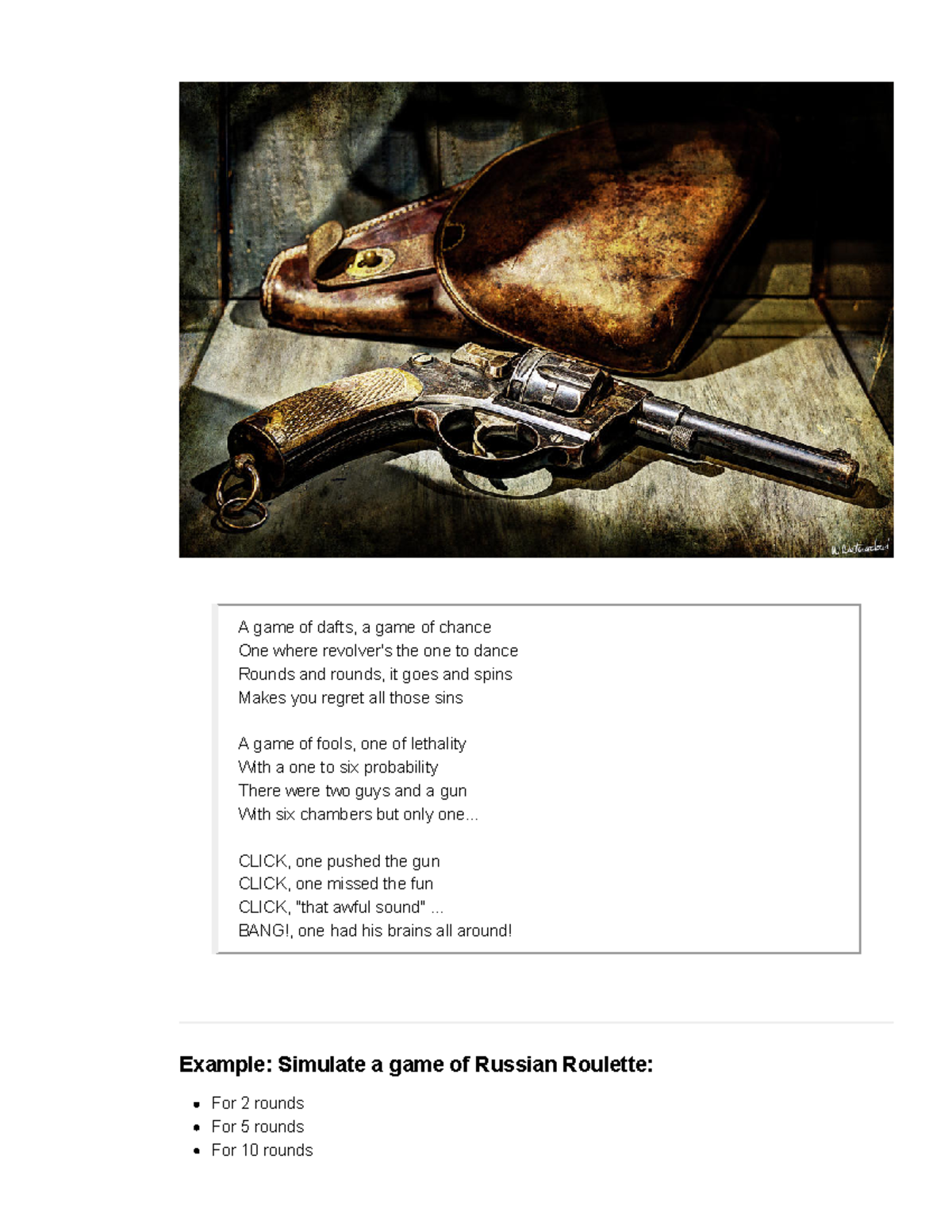 Lab17 - Jupyter Notebook - A game of dafts, a game of chance One where ...