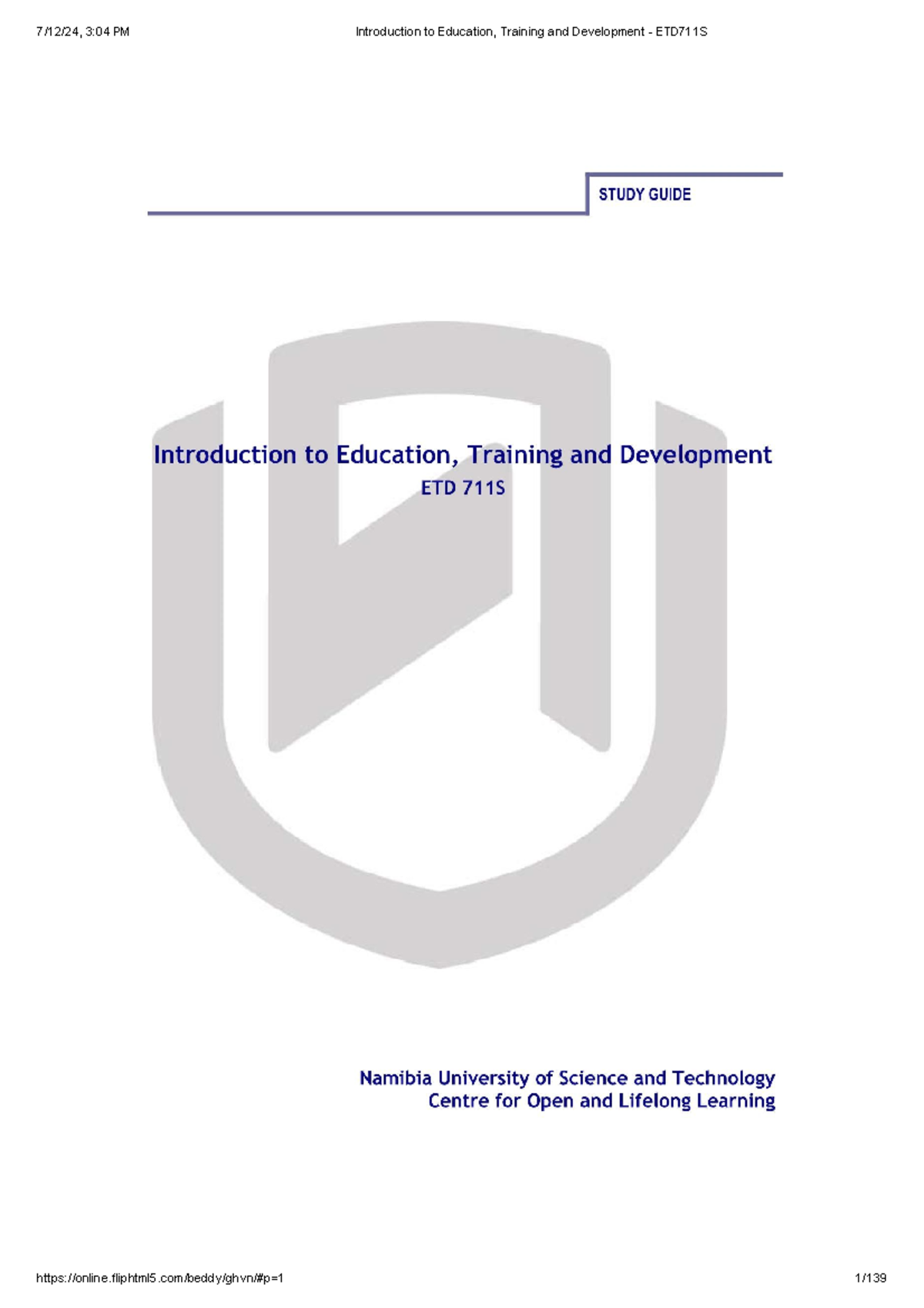 chapter 1: Managing training and development in organisations ...