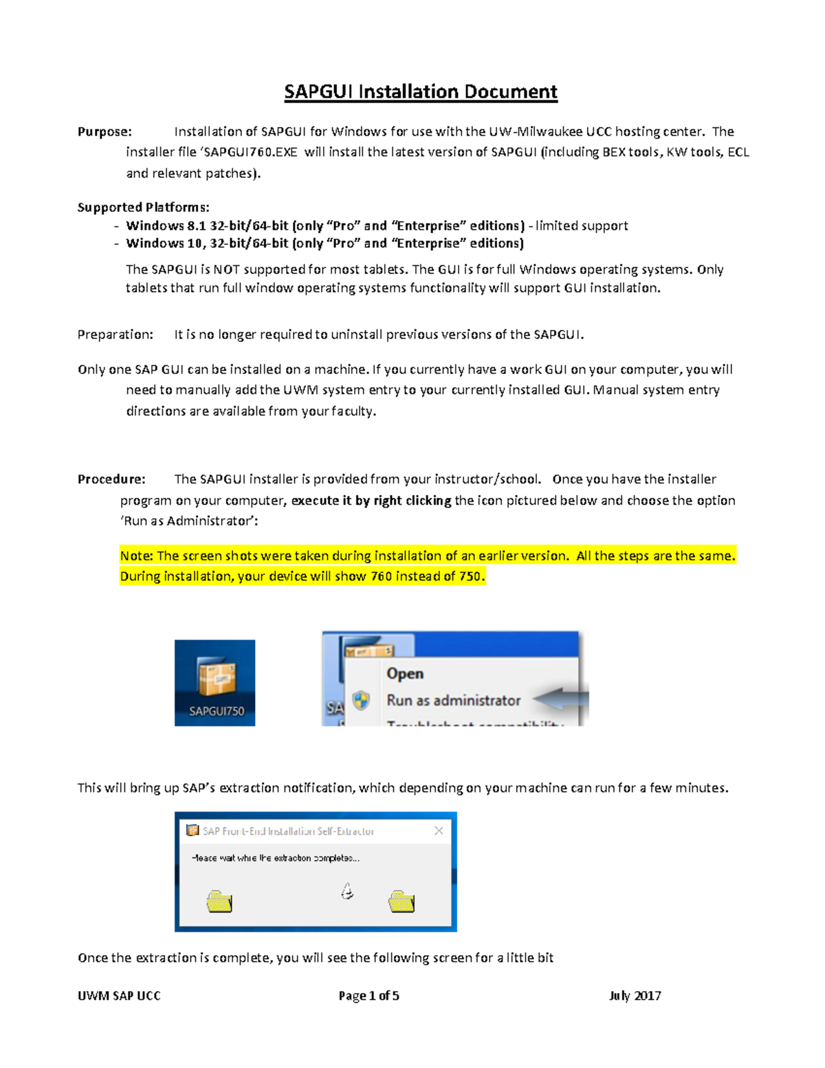 Sapgui Installation Guide - SAPGUI Installation Document Purpose ...
