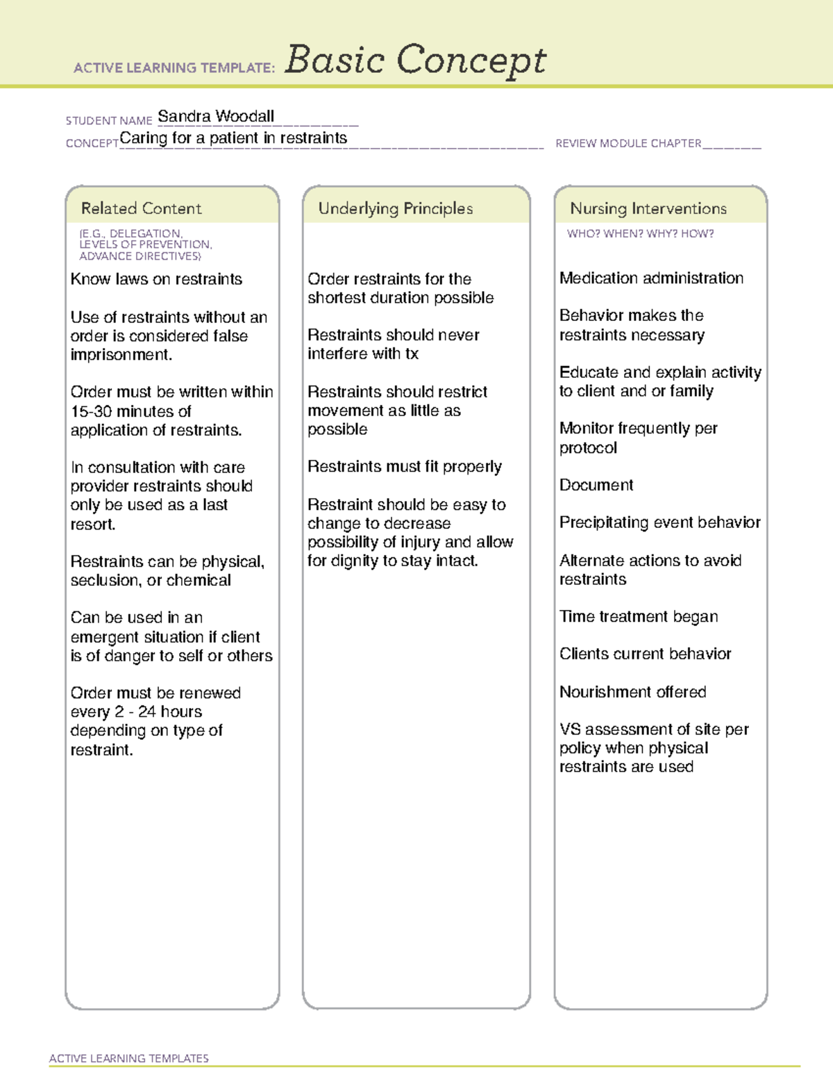 Basic concept restricted - NR-326 - ACTIVE LEARNING TEMPLATES Basic ...