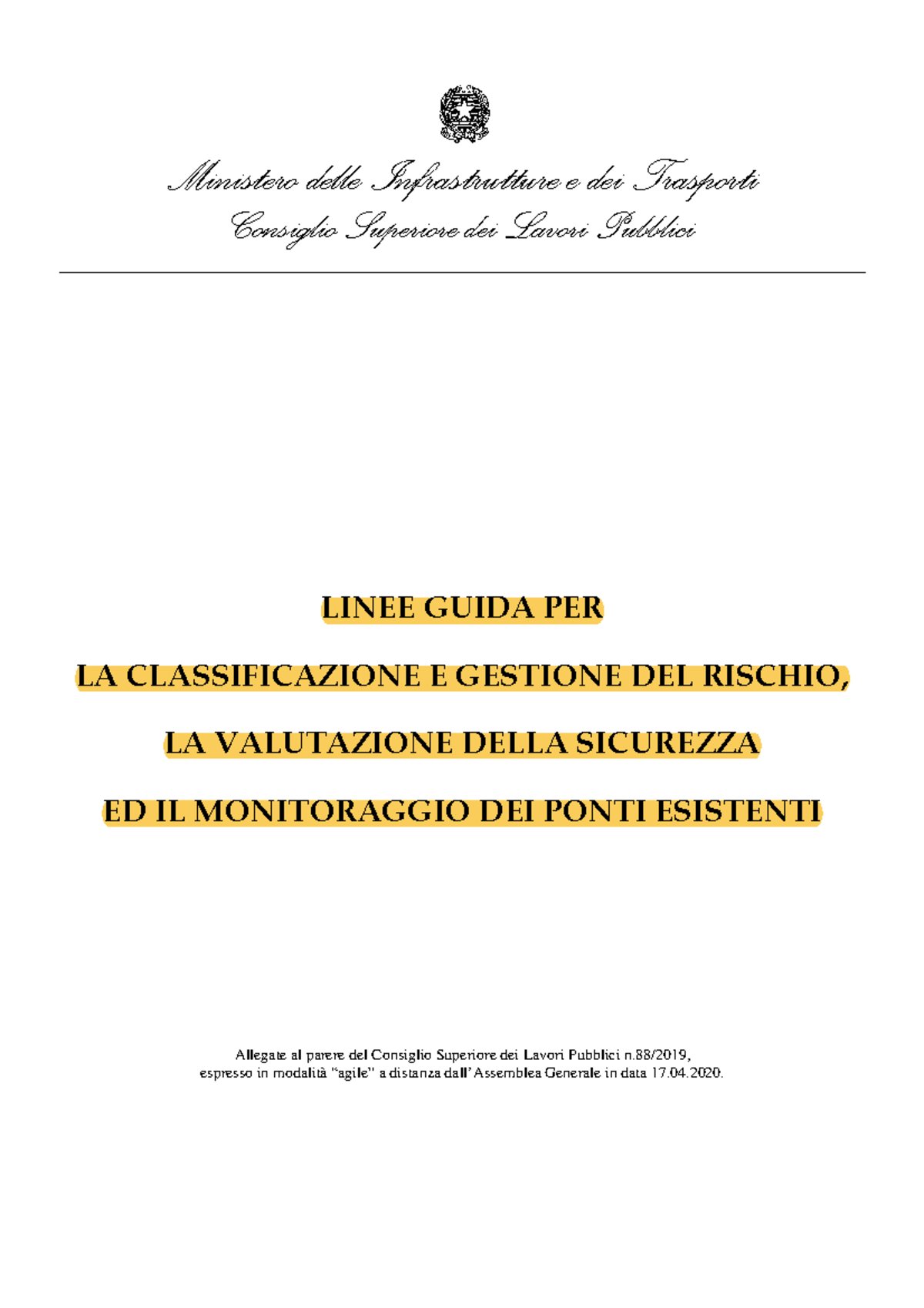 Linee Guida ponti - - Studocu