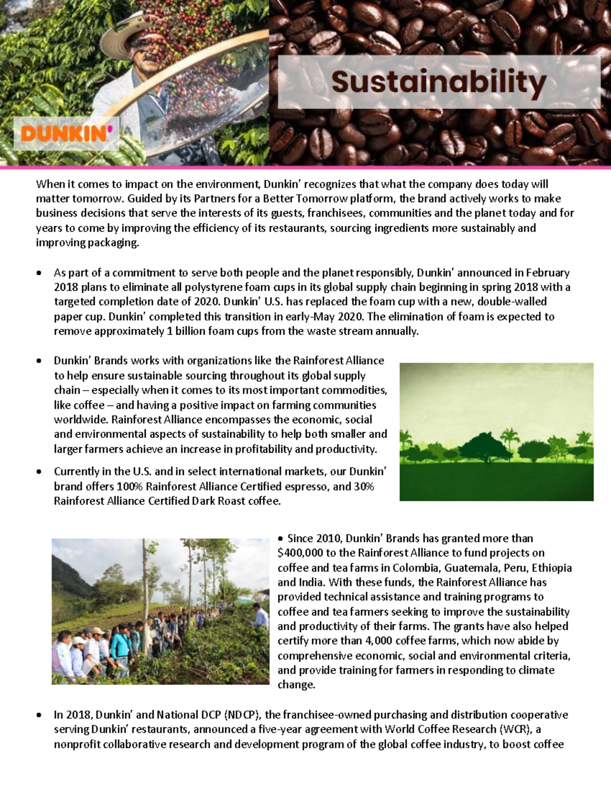 Sustainability Fact Sheet - When it comes to impact on the environment ...