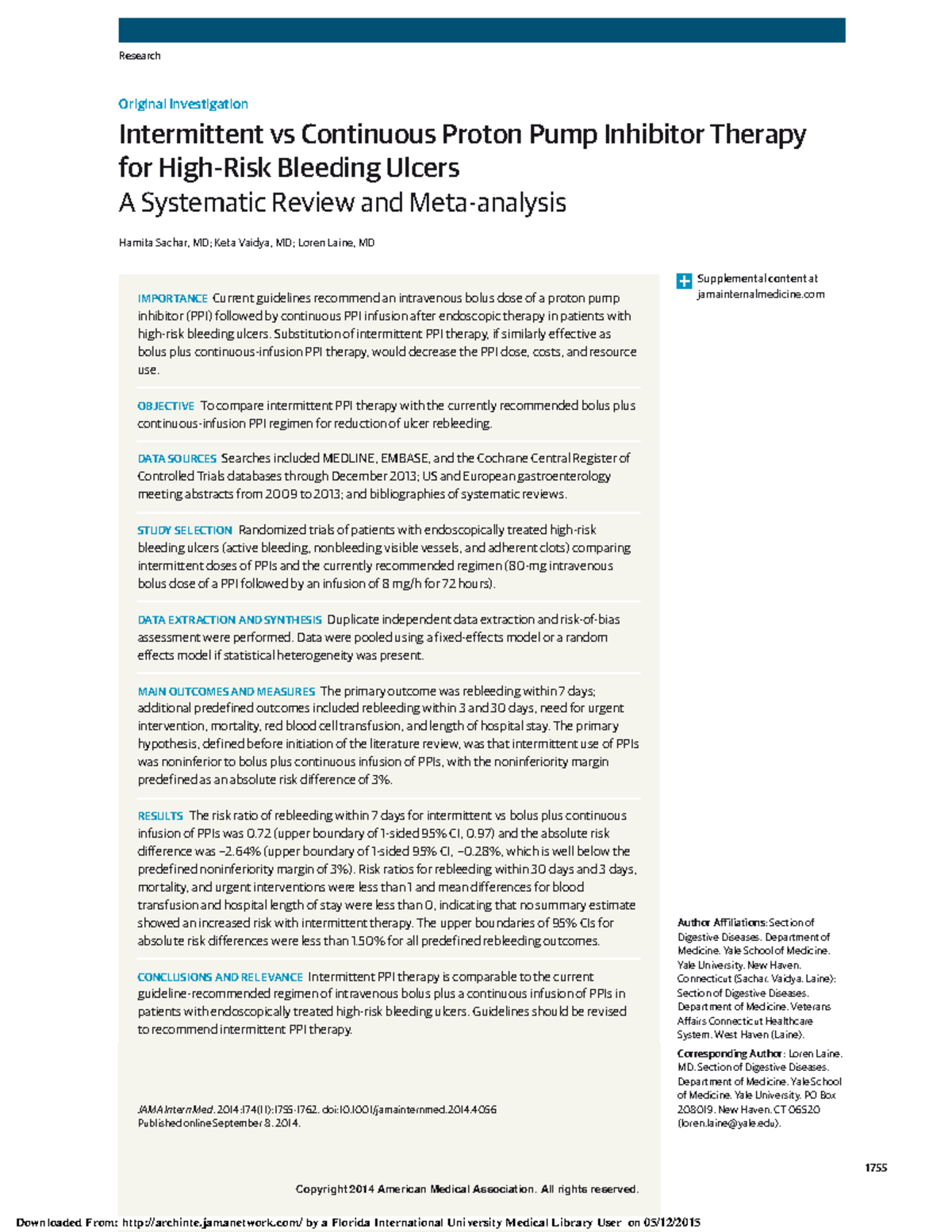 Jamainternmed - Copyright 2014 American Medical Association. All rights ...