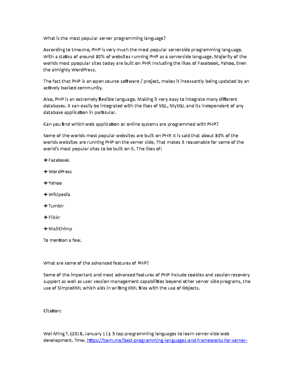 Discussion-4 - Discussion-4 solution - What is the most popular server ...