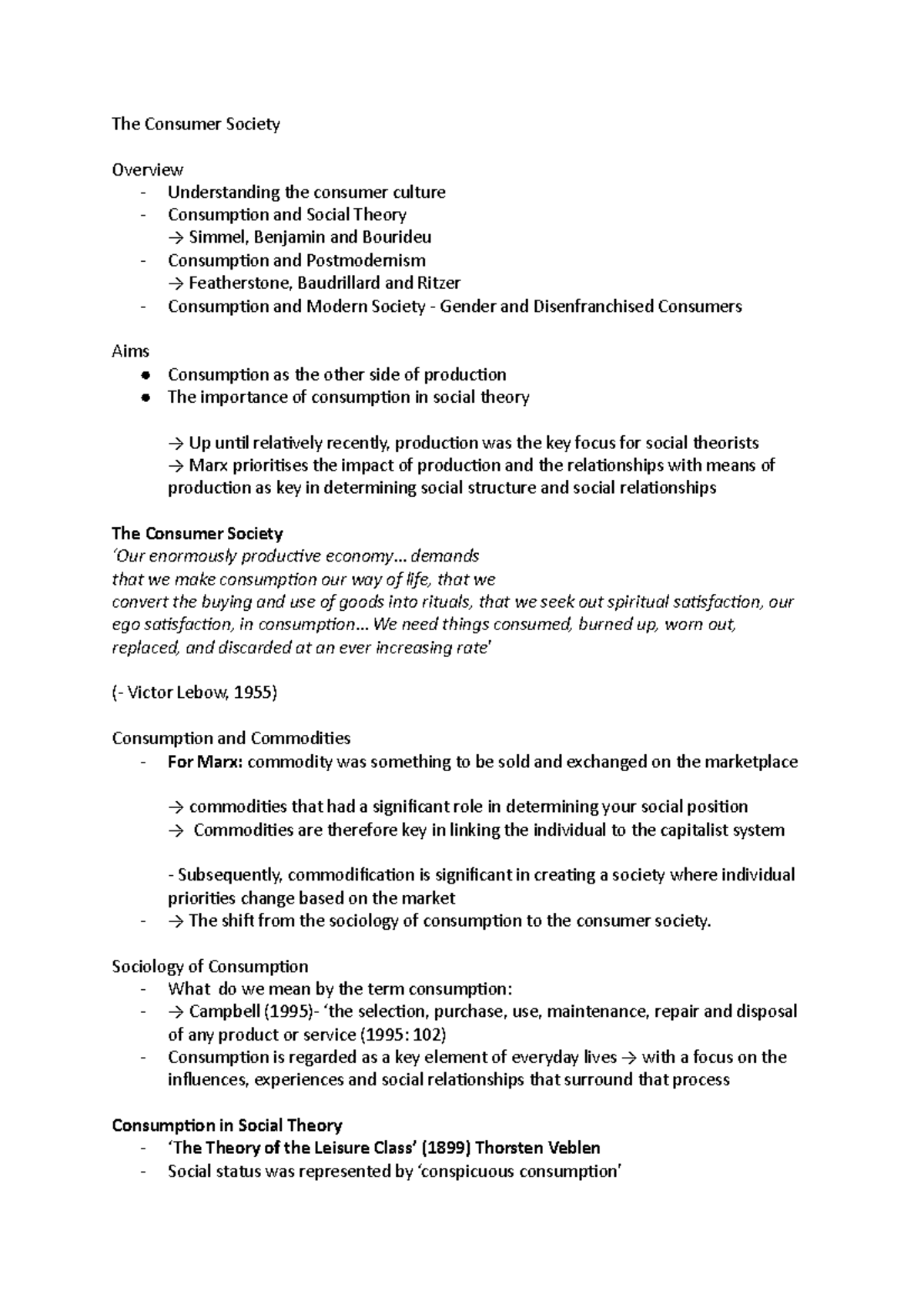 The Consumer Society - The Consumer Society Overview - Understanding ...