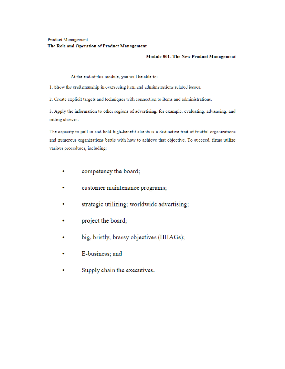 Lesson 1-2 Product Man Agement - Financial Management - Studocu