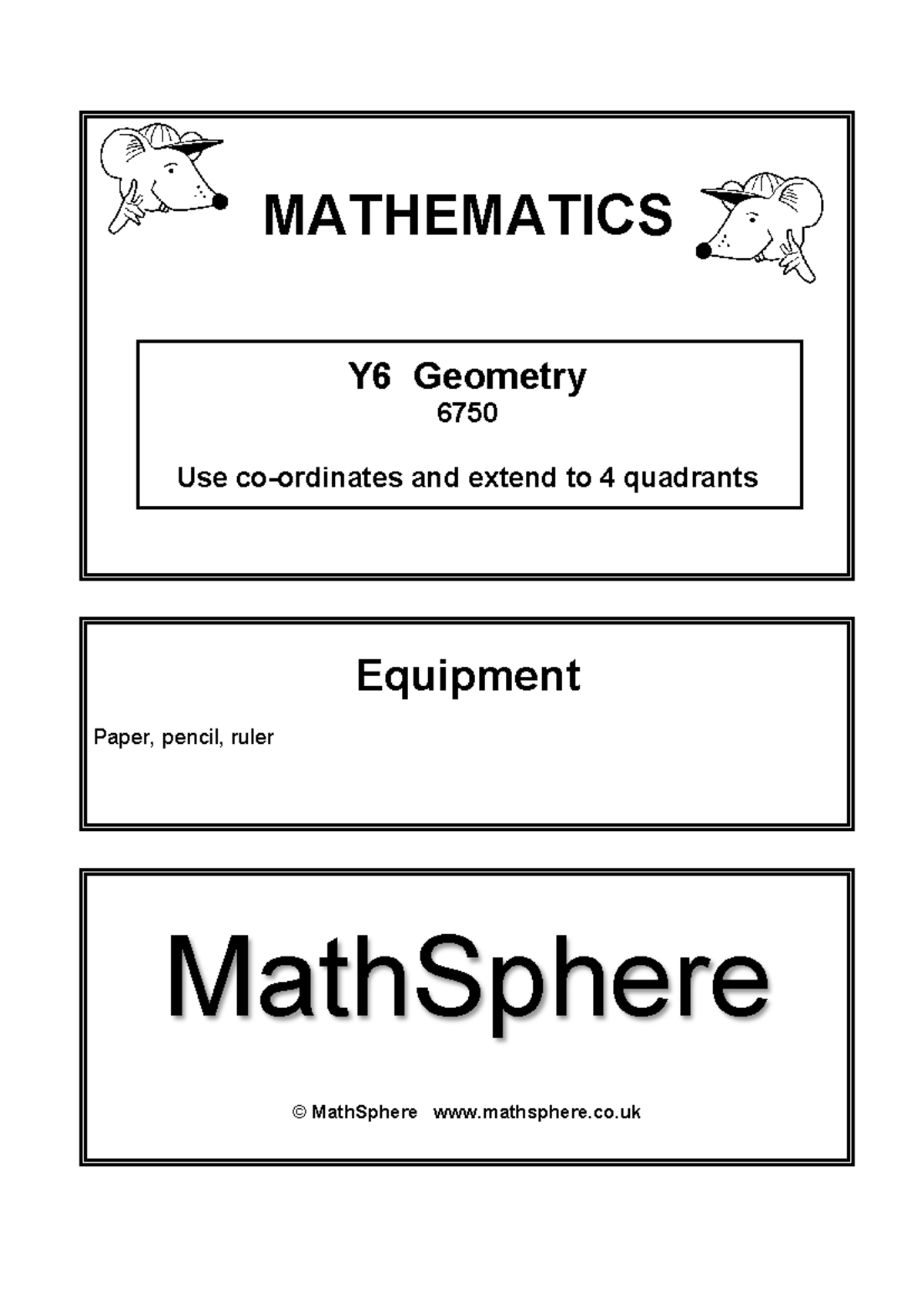 Coordinates doiqwdbiwbf - MATHEMATICS Y6 Geometry 6750 Use co-ordinates ...