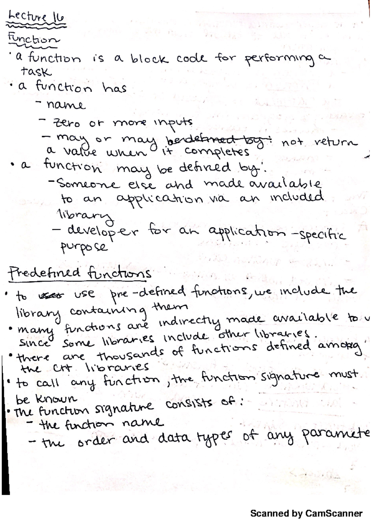 CSC 1100 lecture 16 - CSC 1100 - Scanned by CamScanner Scanned by ...