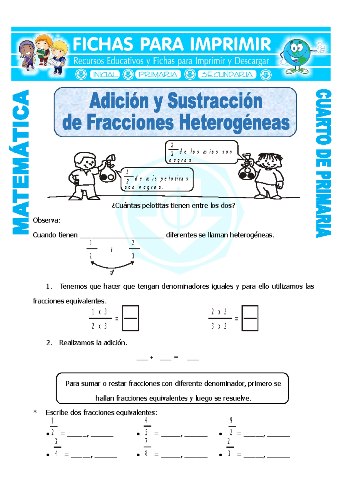 Adicion-y-Sustraccion-de-Fracciones-Heterogeneas-para-Cuarto-de ...