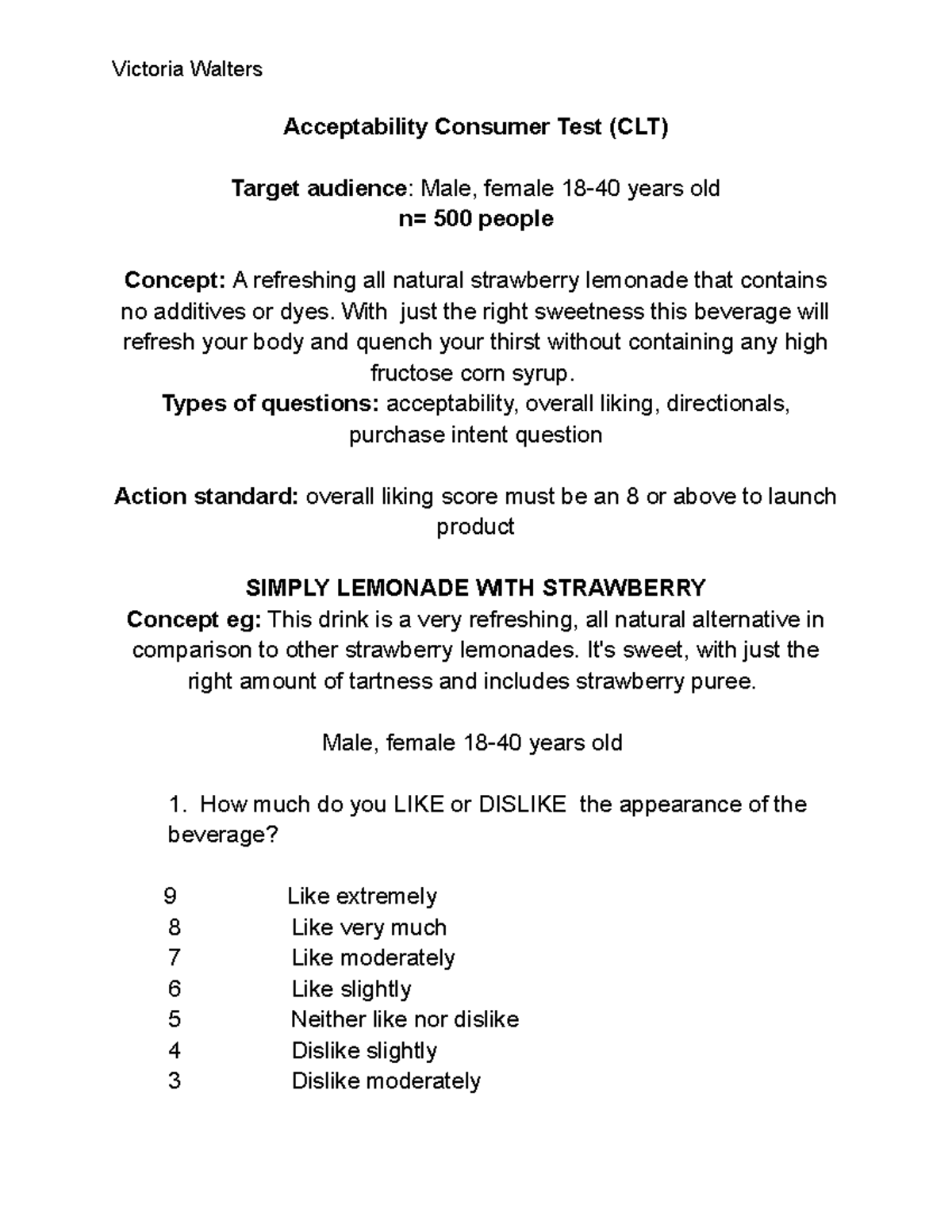 Acceptability Consumer Test - With just the right sweetness this ...
