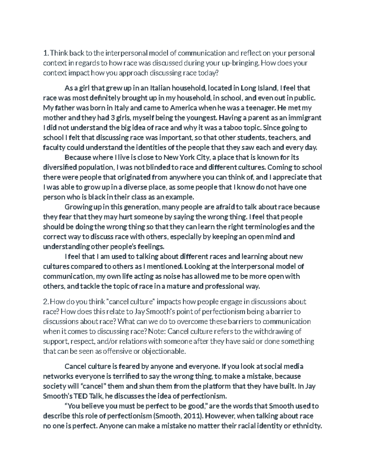 Jay Smooth Discussing Race Reflection-2 - Think back to the ...