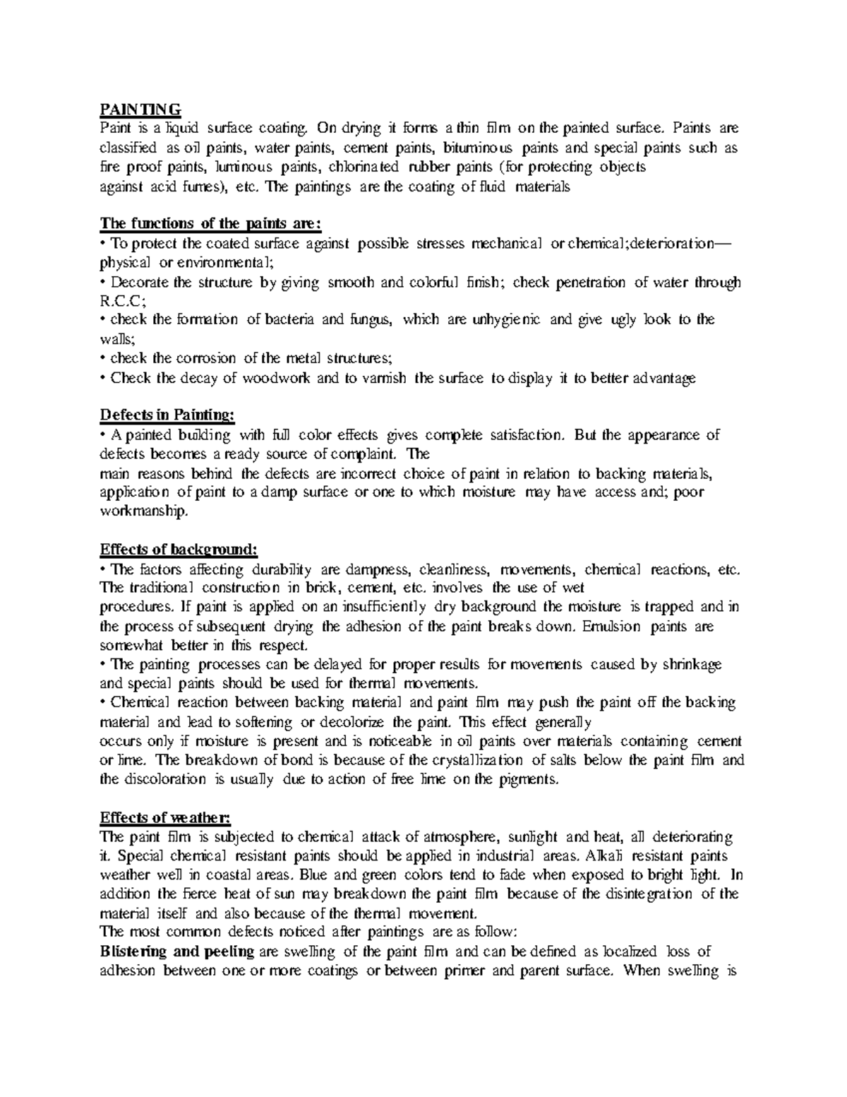 Painting - It's under GBC - PAINTING Paint is a liquid surface coating ...