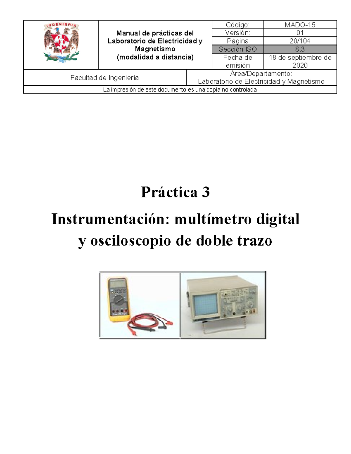 Practica 03 Solo Práctica Manual De Prácticas Del Laboratorio De