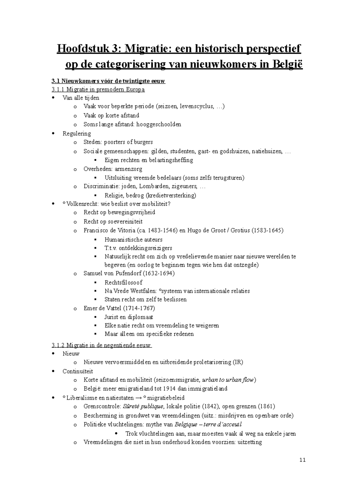 Hoofdstuk 3 Grenzen Migratie - Hoofdstuk 3: Migratie: een historisch perspectief op de - Studocu