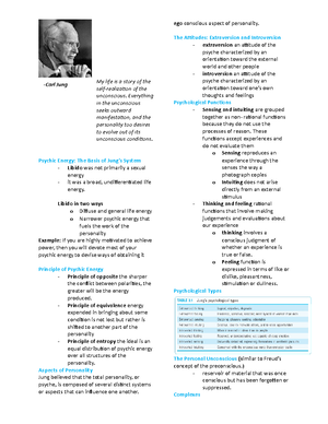 Theories of Personality Chapter 3 Carl Jung - THEORIES OF PERSONALITY ...