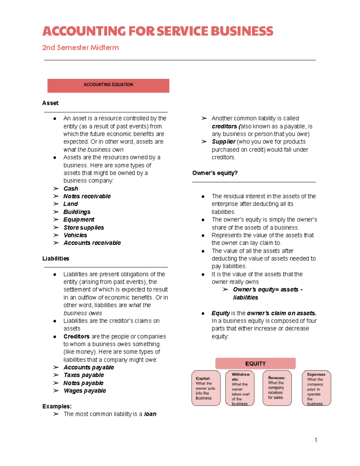 ACBS- Midterm - ACCOUNTING FOR SERVICE BUSINESS 2nd Semester Midterm ...