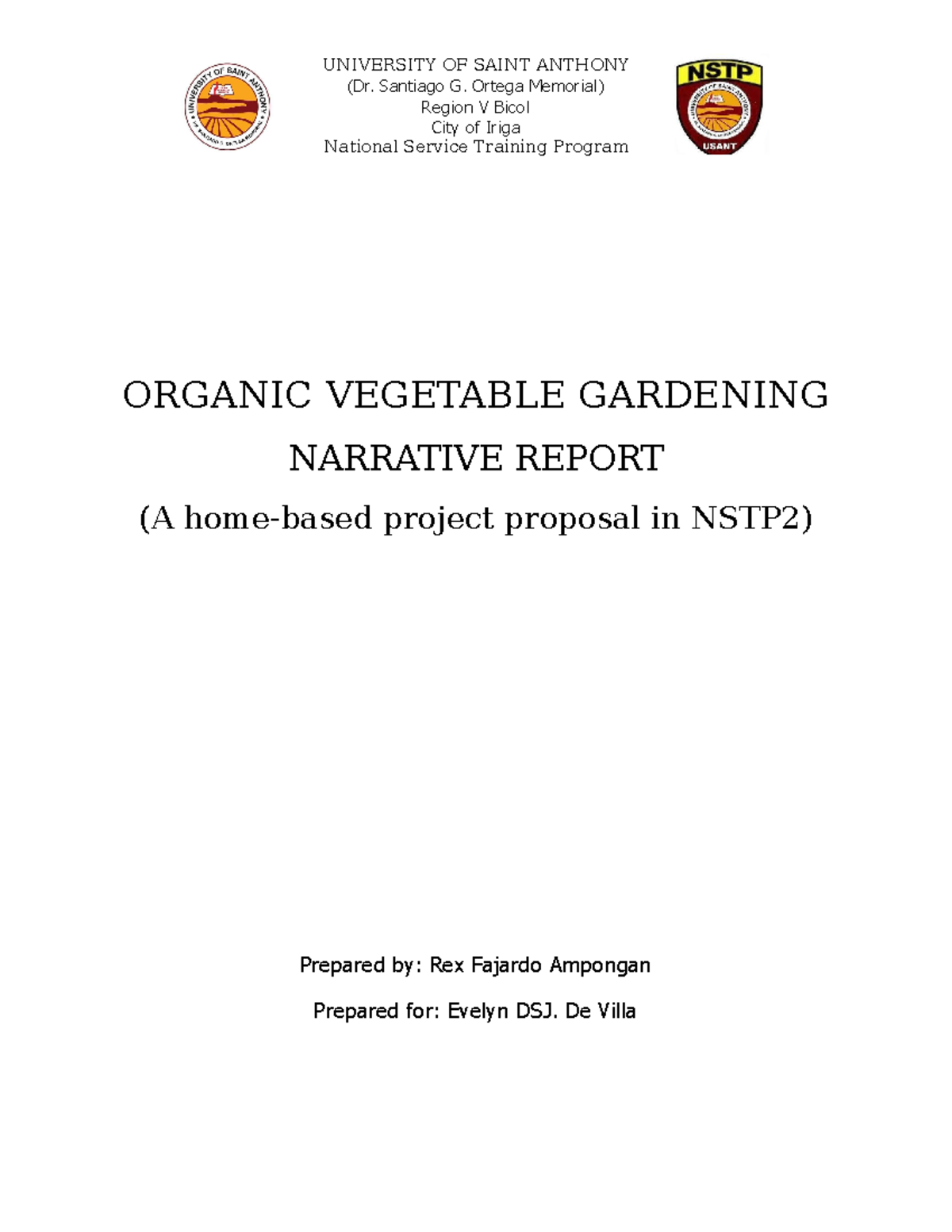 NSTP Narrative Report ( Revised) - Geotechnical Engineering - Studocu