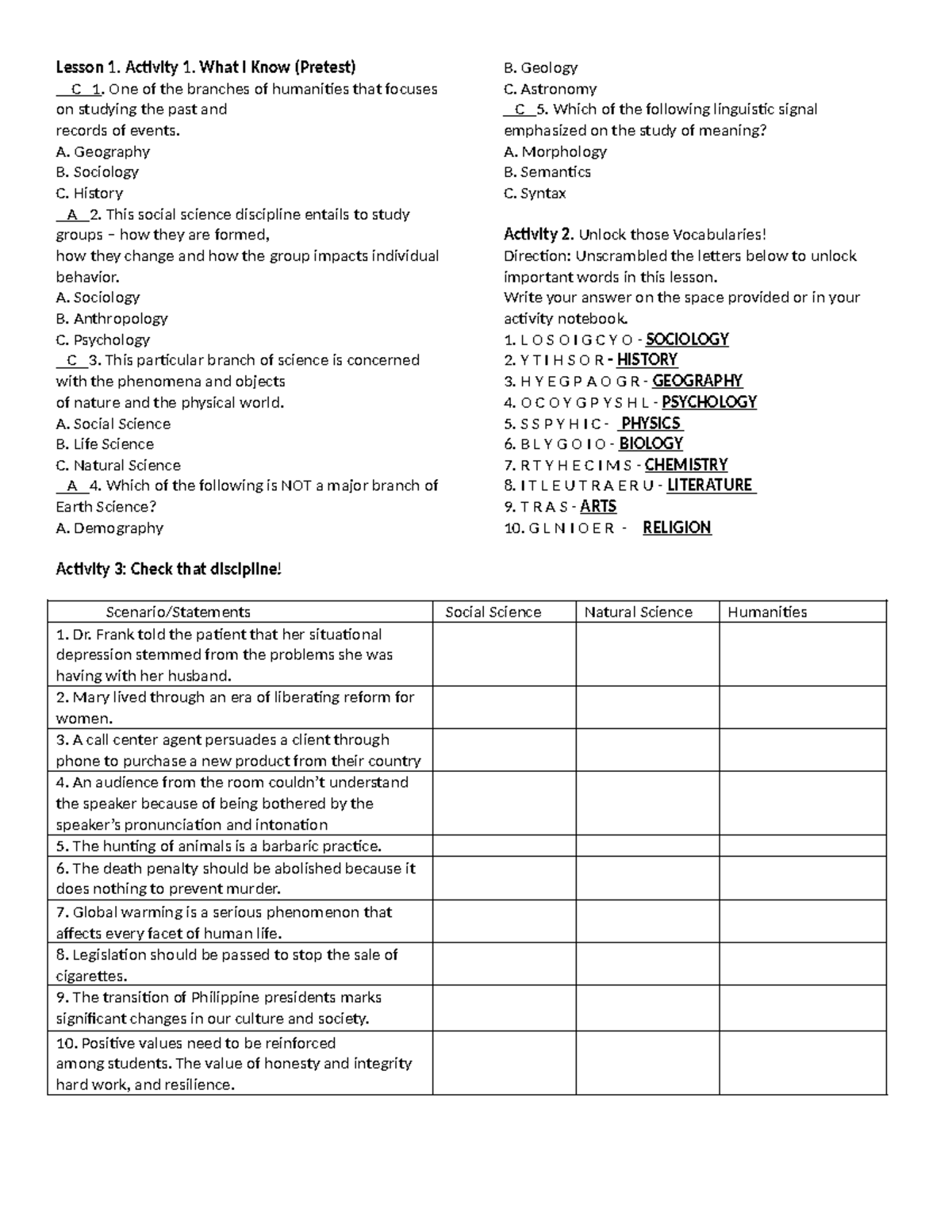 DISS - all about disciplines and ideas in the social sciences - Lesson ...