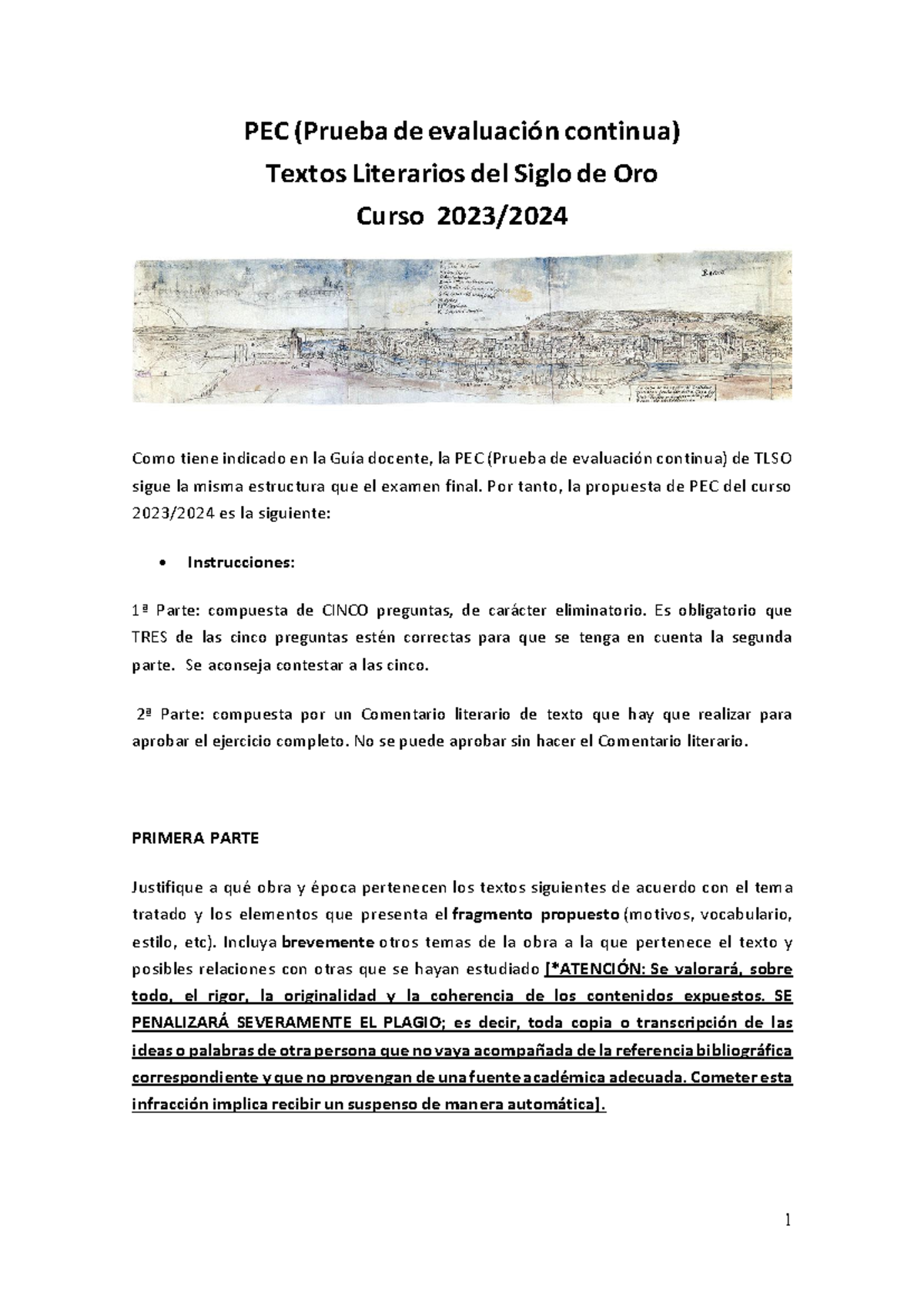 PEC 2023-2024 - PEC 2023-2024 - enunciado - PEC (Prueba de evaluación continua) Textos ...