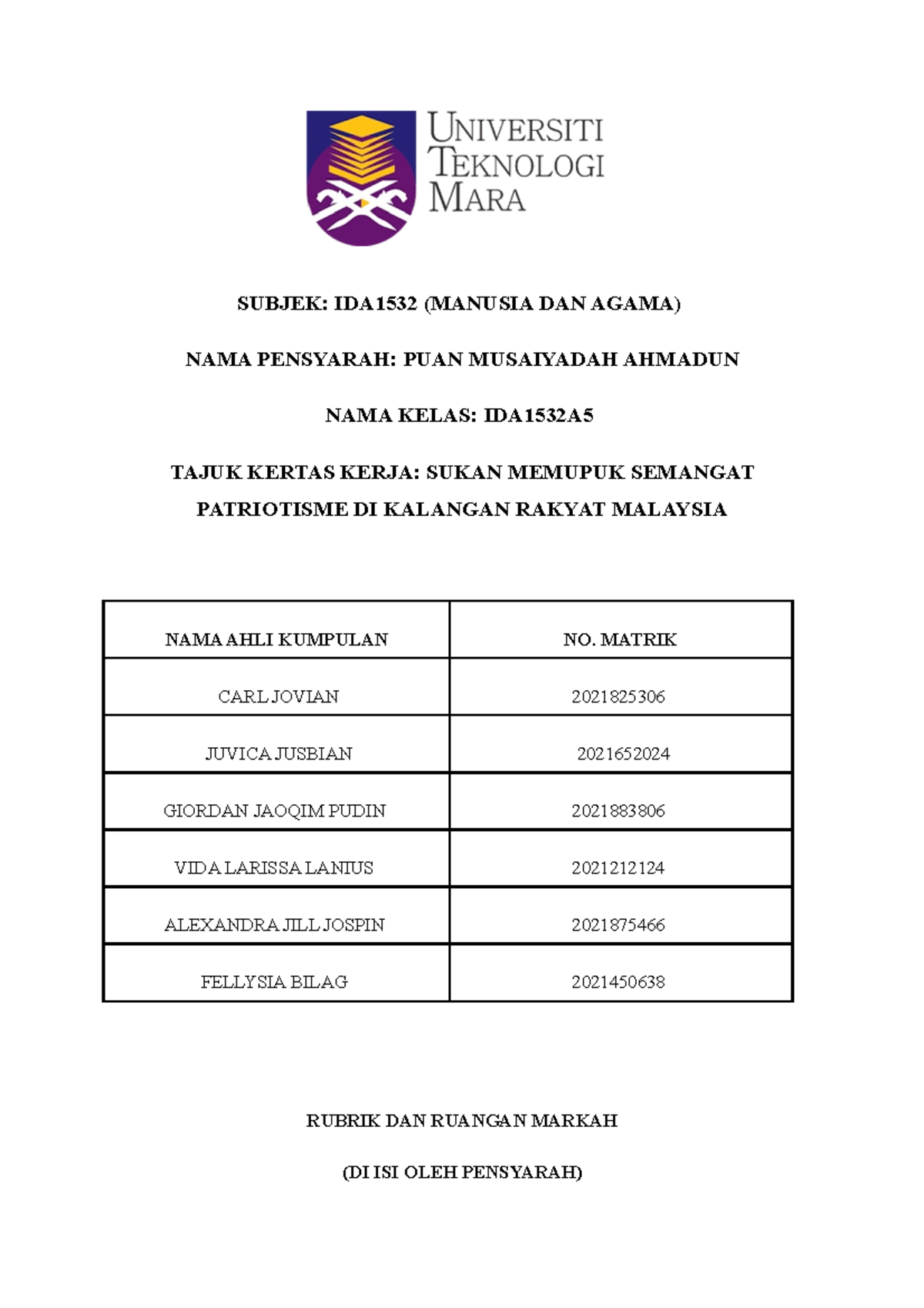Subjek IDA1532 ( Manusia DAN Agama) Tajuk 6 - SUBJEK: IDA1532 (MANUSIA ...