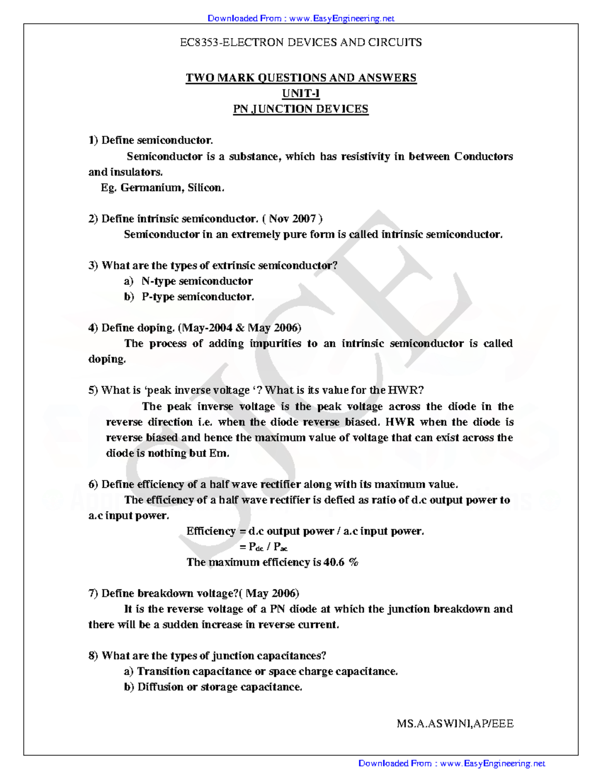 EC8353 - 2M QB IQ - By www.Easy Engineering.net 3 - EC8353-ELECTRON ...