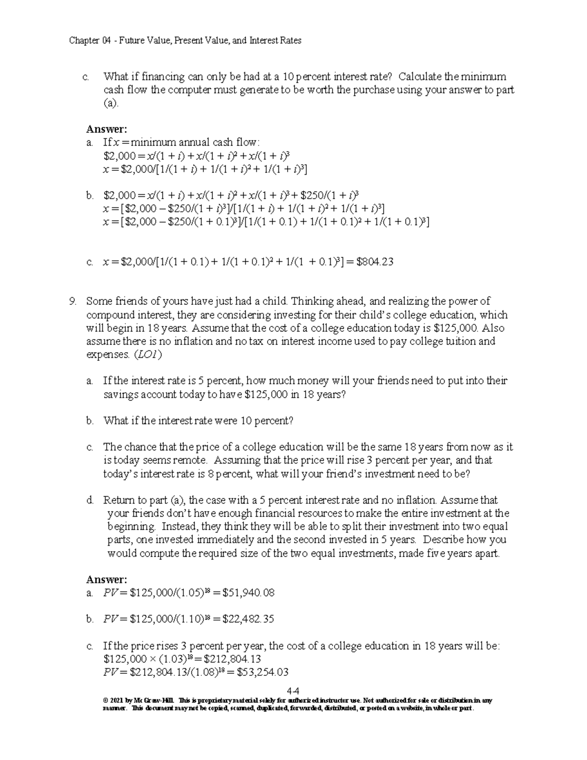 Chapter 4 problems (6e) - 4- © 2021 by McGraw-Hill. This is proprietary ...