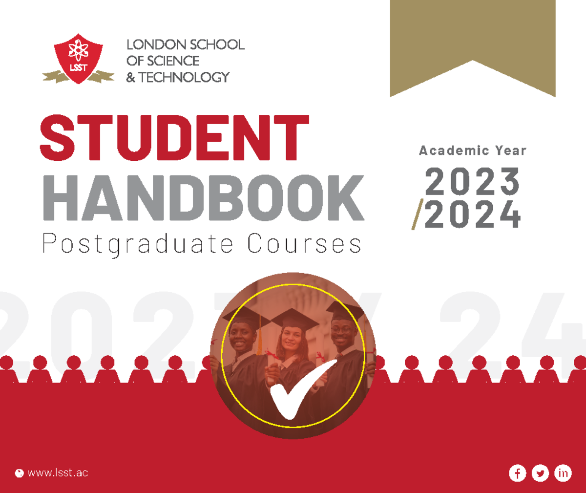 Lsst-Postgraduate Handbook-2324 - / 24 STUDENT HANDBOOK 2023 2024 Postg ...
